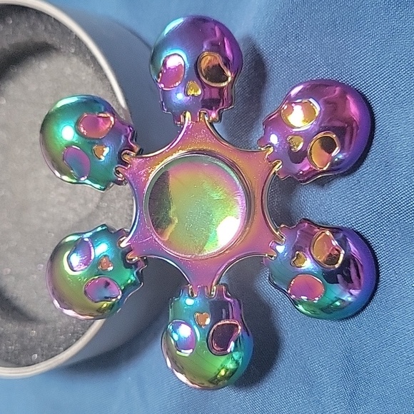 fidget spinner | Toys | Fidget Spinner Multi Color Metal | Poshmark